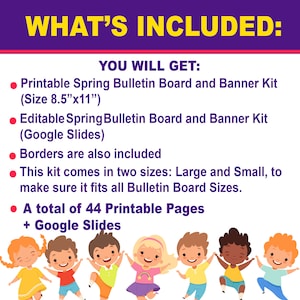 Spring Bulletin Board Kit | PRINTABLE Classroom Decor | March Flowers ...