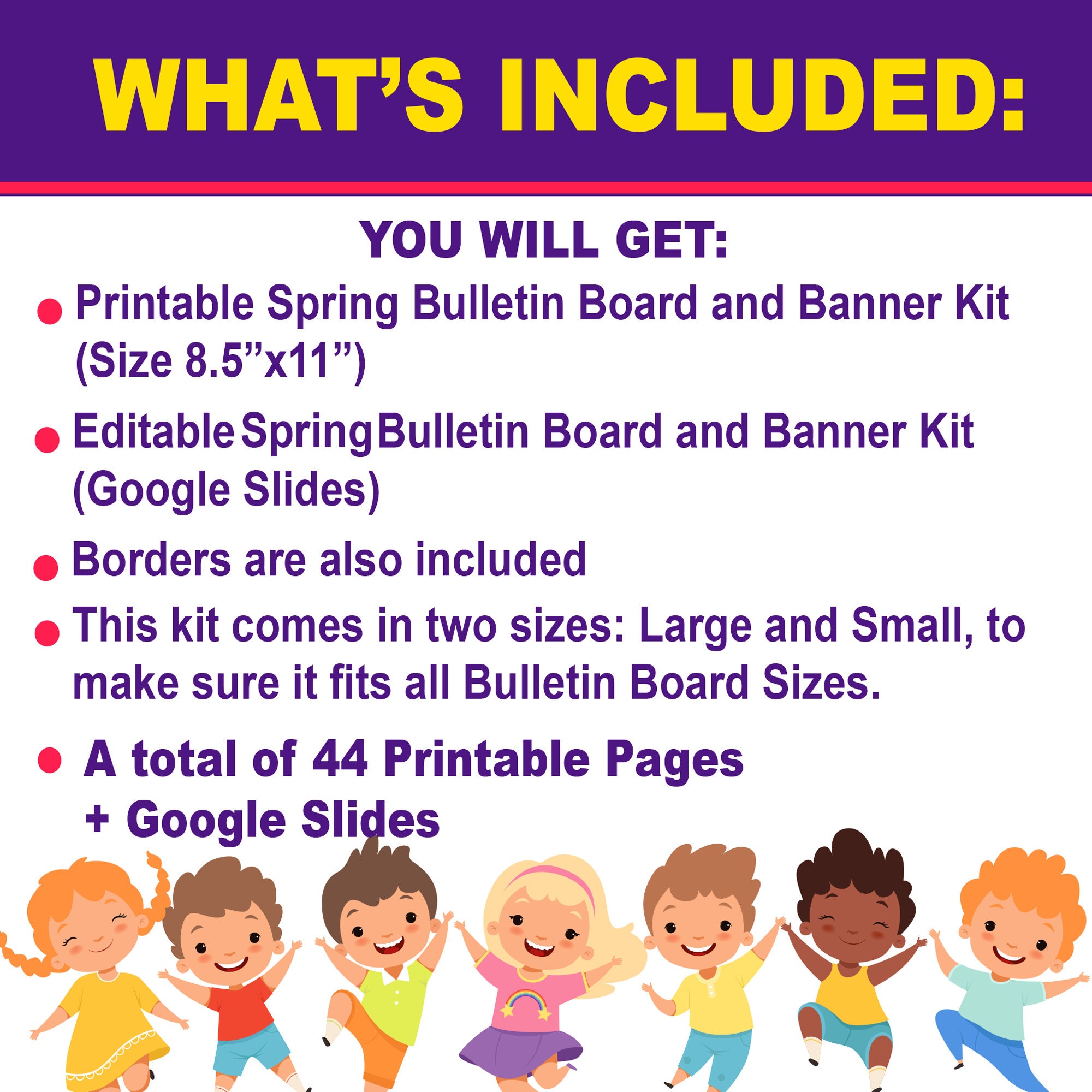 Spring Bulletin Board Kit PRINTABLE Classroom Decor March - Etsy