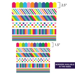 Borders for Bulletin Board | PRINTABLE | Classroom Decor | 6 Designs in ...
