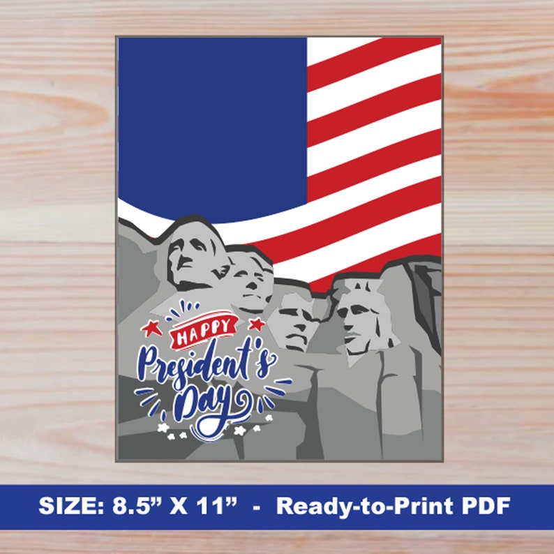 President's Day Handprint Art Mount Rushmore Crafts PRINTABLE Handprint ...