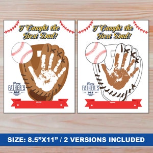 Father's Day Handprint Craft | I Caught the Best Dad | Handprint ...
