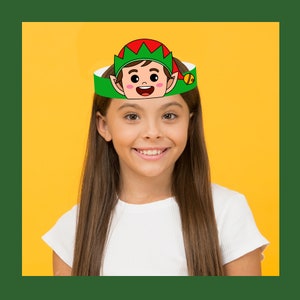 Christmas Paper Crowns for Kids | PRINTABLE Paper Hat Headbands | Craft ...
