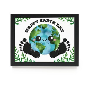Earth Day Handprint and Footprint Art Craft | PRINTABLE Earth Day ...