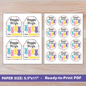 PRINTABLE Easter Gift Tags and Cards | Happy Easter Treats for My Peps ...