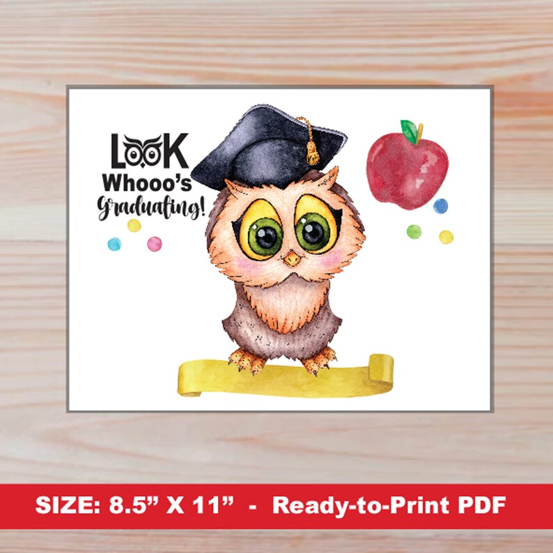 Graduation Handprint Art | Owl Grad Crafts Activity for Kids | Keepsake ...