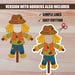 Fall Scarecrows Add Your Own Photo Picture BUNDLE | PNG Scarecrows ...