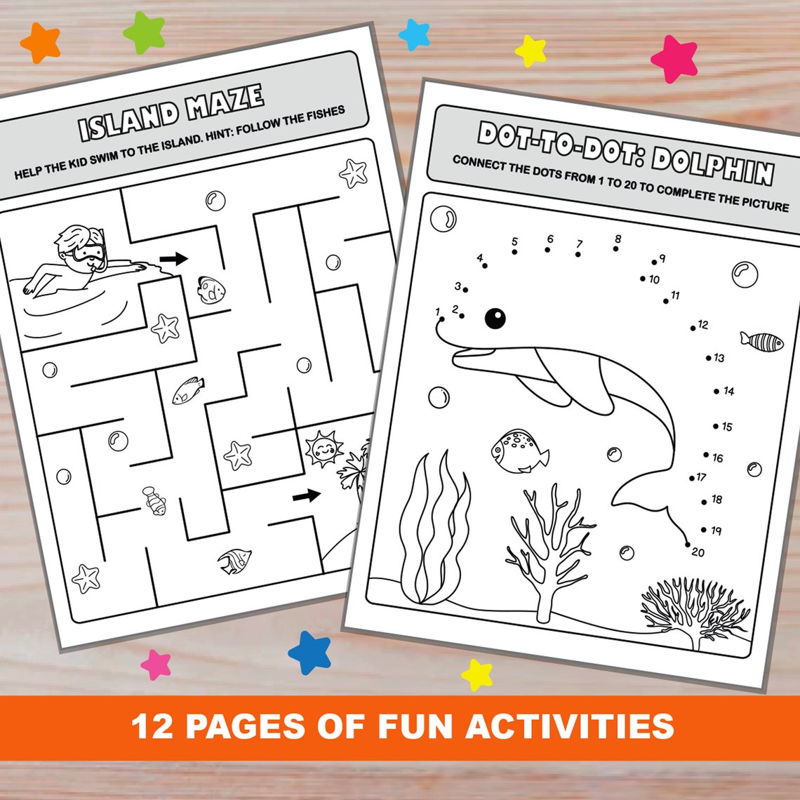 Summer Activity Kit for Kids PRINTABLE Summer Worksheets - Etsy