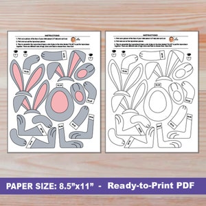 Easter Craft for Bulletin Board & Decor | Easter Bunny Yourself Face ...