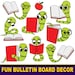 Printable Reading Bulletin Board Display Bookworm Editable Classroom ...
