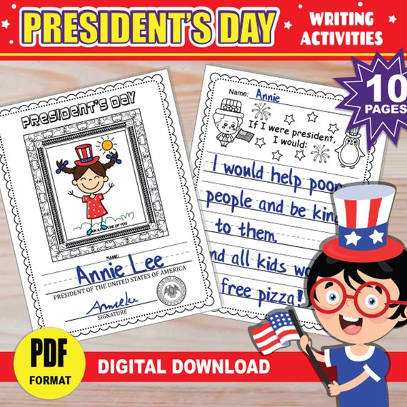 Hojas De Trabajo Gratuitas Para El Día De Los Presidentes