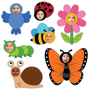 Spring Add Your Own Photo Picture | PNG Bee Butterfly Ladybug Flower ...