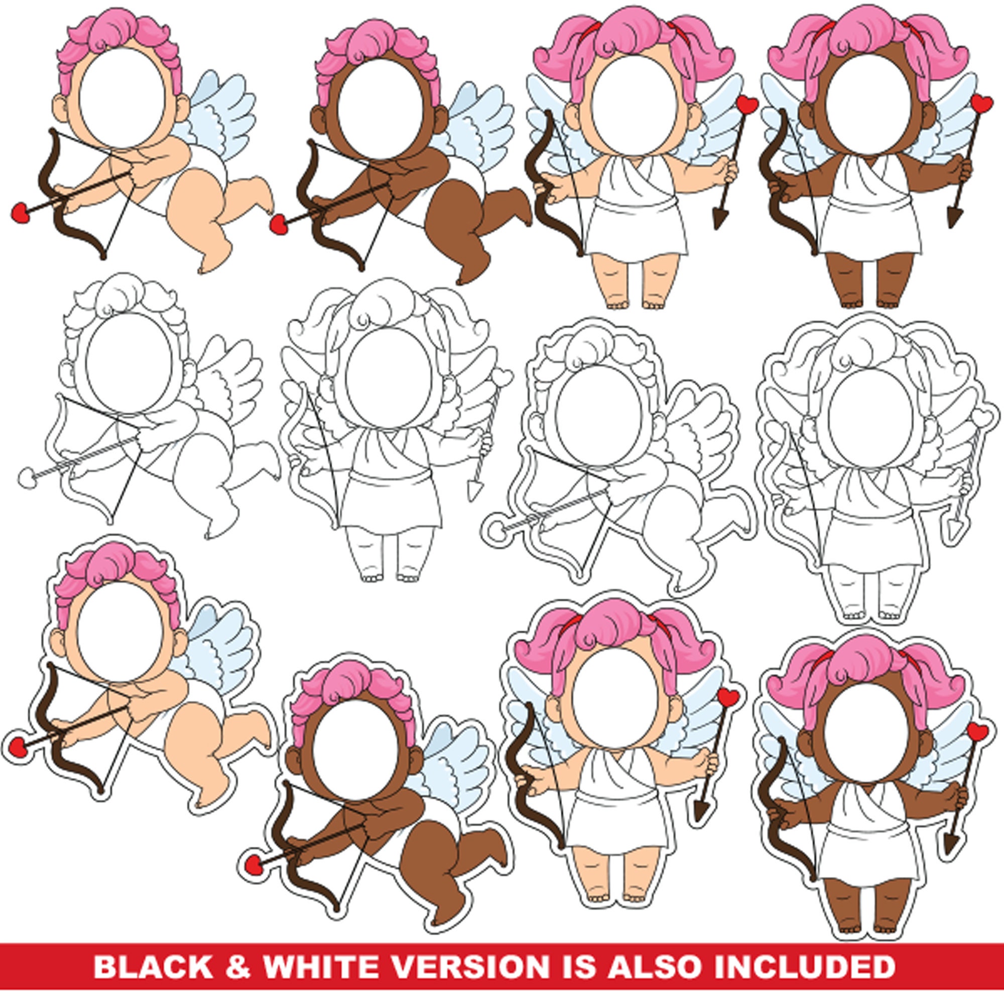 Cupido del Día de San Valentín Agregue su propia imagen fotográfica ...