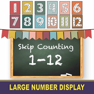 Skip Counting Number Display | Numbers and Its Multiples Posters ...