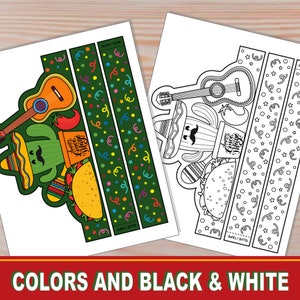 Cinco De Mayo Paper Crowns for Kids | Fiesta Paper Hat Headbands ...