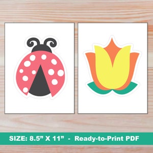 Spring Printable Banner | Flowers Bugs Garland Pennant Banner Bunting ...