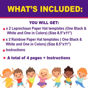 St Patrick’s Day Paper Crowns for Kids | DIY Paper Hat Headbands ...