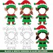 Christmas Add Your Own Photo Picture | PNG Elves Boy & Girl Add Photo ...