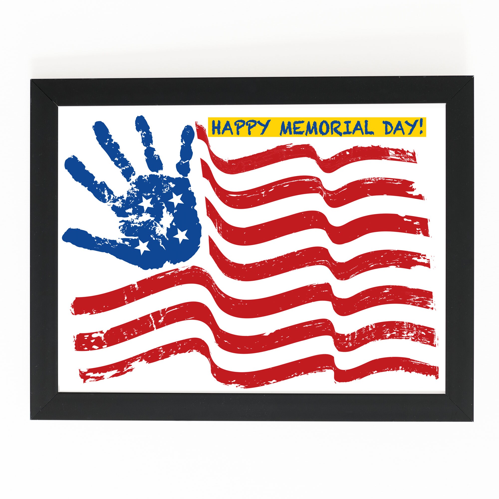 Memorial Day Handprint Wall Art BUNDLE SET of 3 American - Etsy