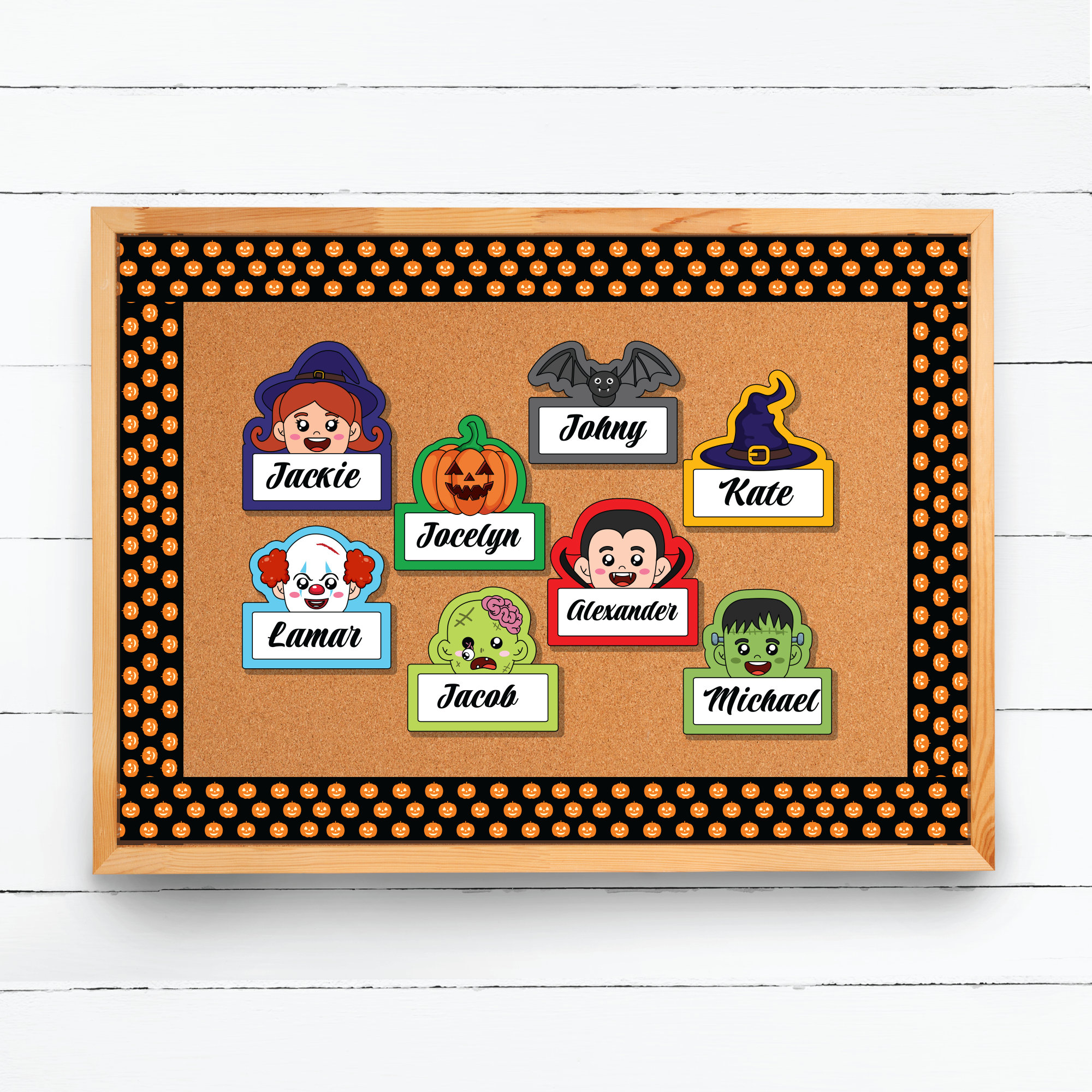 Halloween Classroom Name Tags Bulletin Board Borders for Bulletin Board ...
