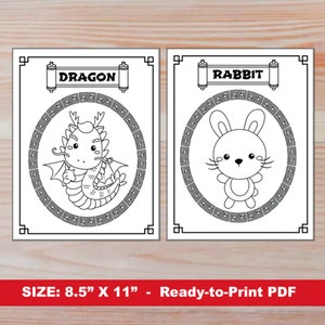 Chinese New Year Activities | Lunar New Year Coloring Pages, Reading ...