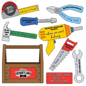 Father's Day Crafts & Activity | Toolbox Card for Dad | Coloring Best ...