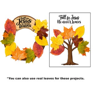 Fall for Jesus Wreath + Tree Activity Crafts | Christian Religious ...