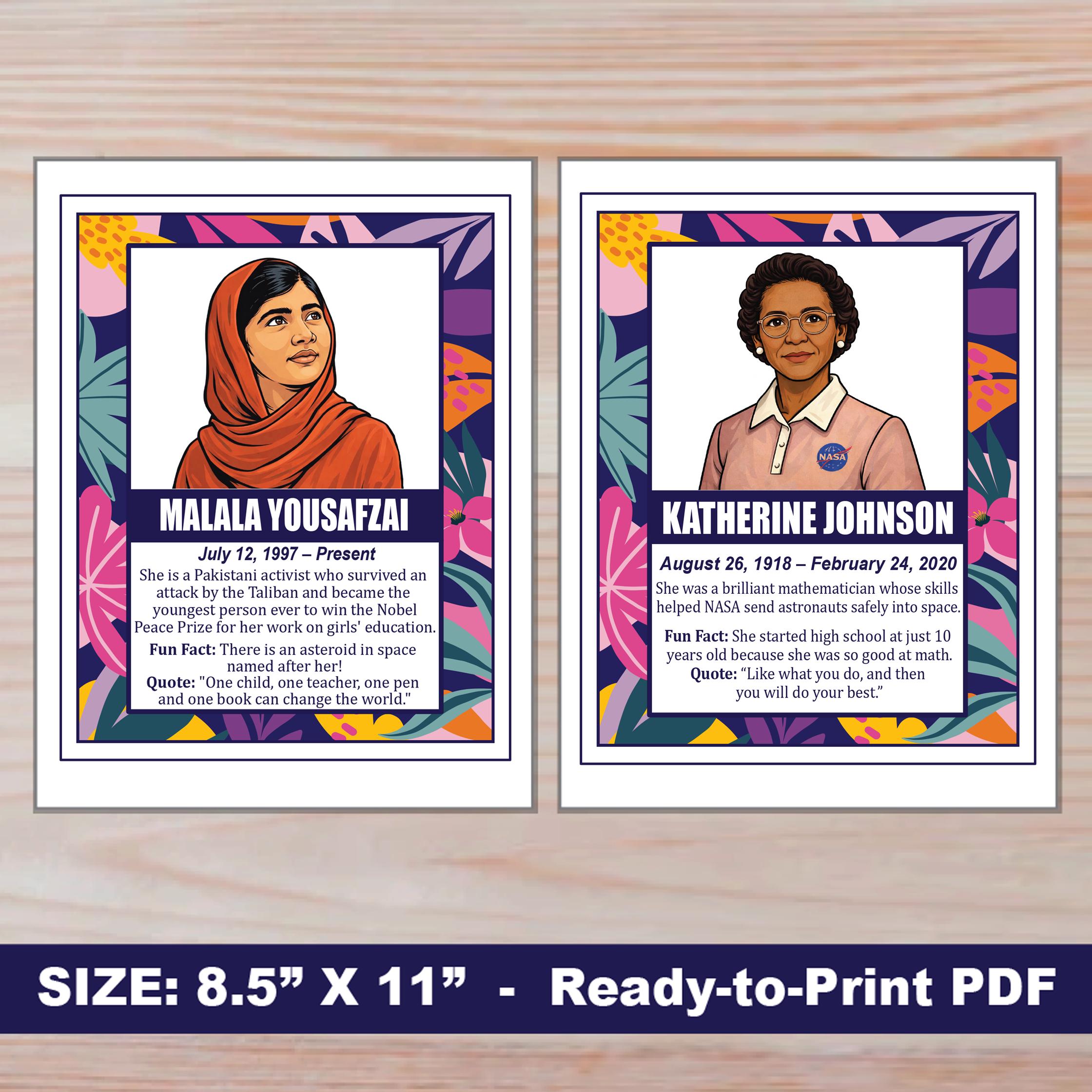 Women's History Month Biography Posters | 20 Influential Historical ...