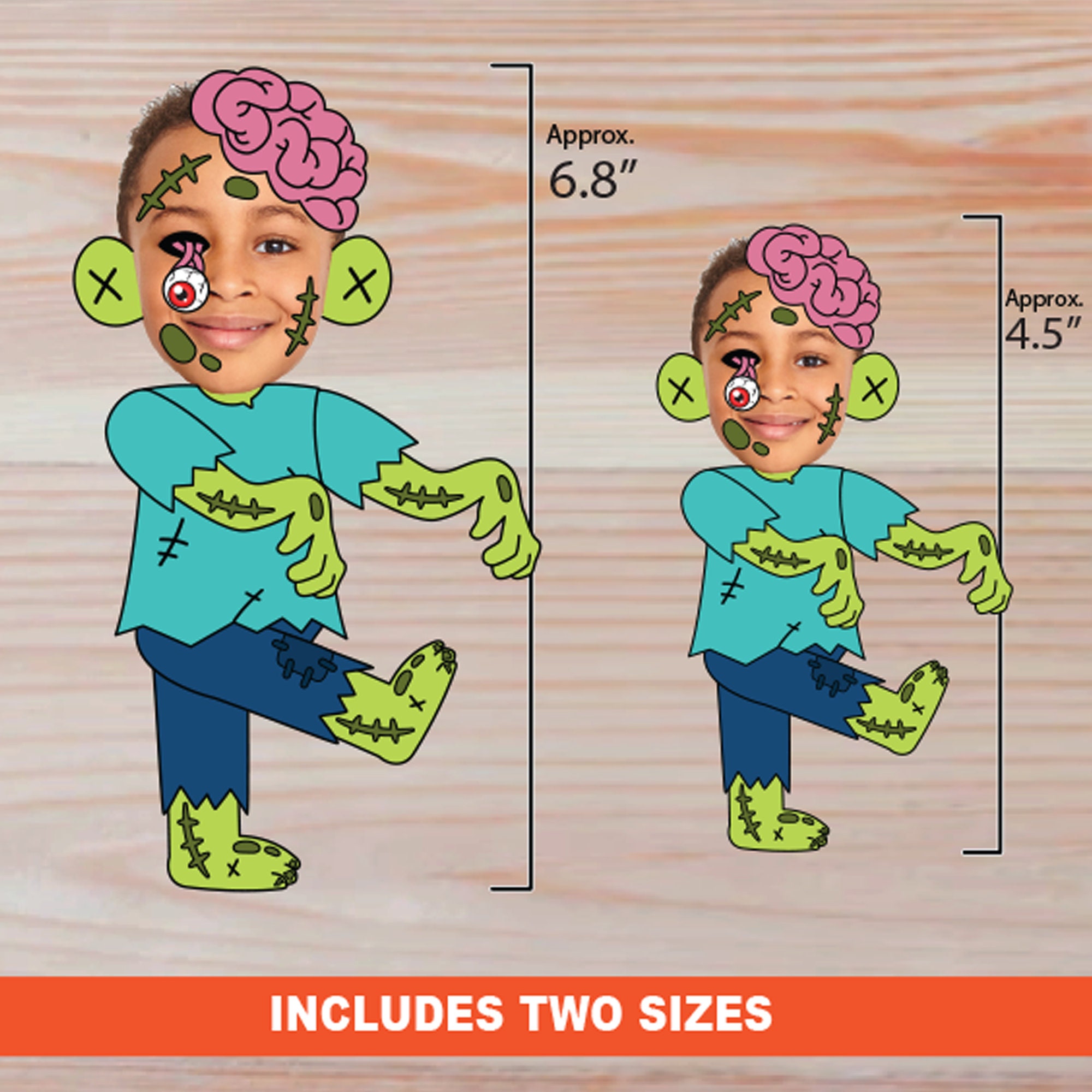 Build-a-zombie Face Photo Craft Halloween Craft for Bulletin Board ...