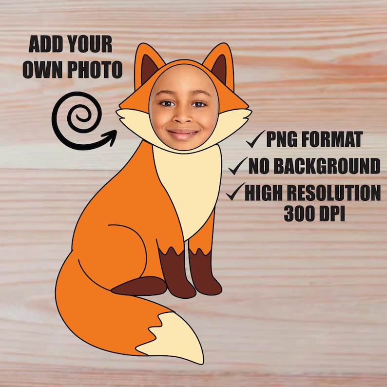 Woodland Animals Add Your Own Photo BUNDLE | PNG Fall Autumn Clipart ...