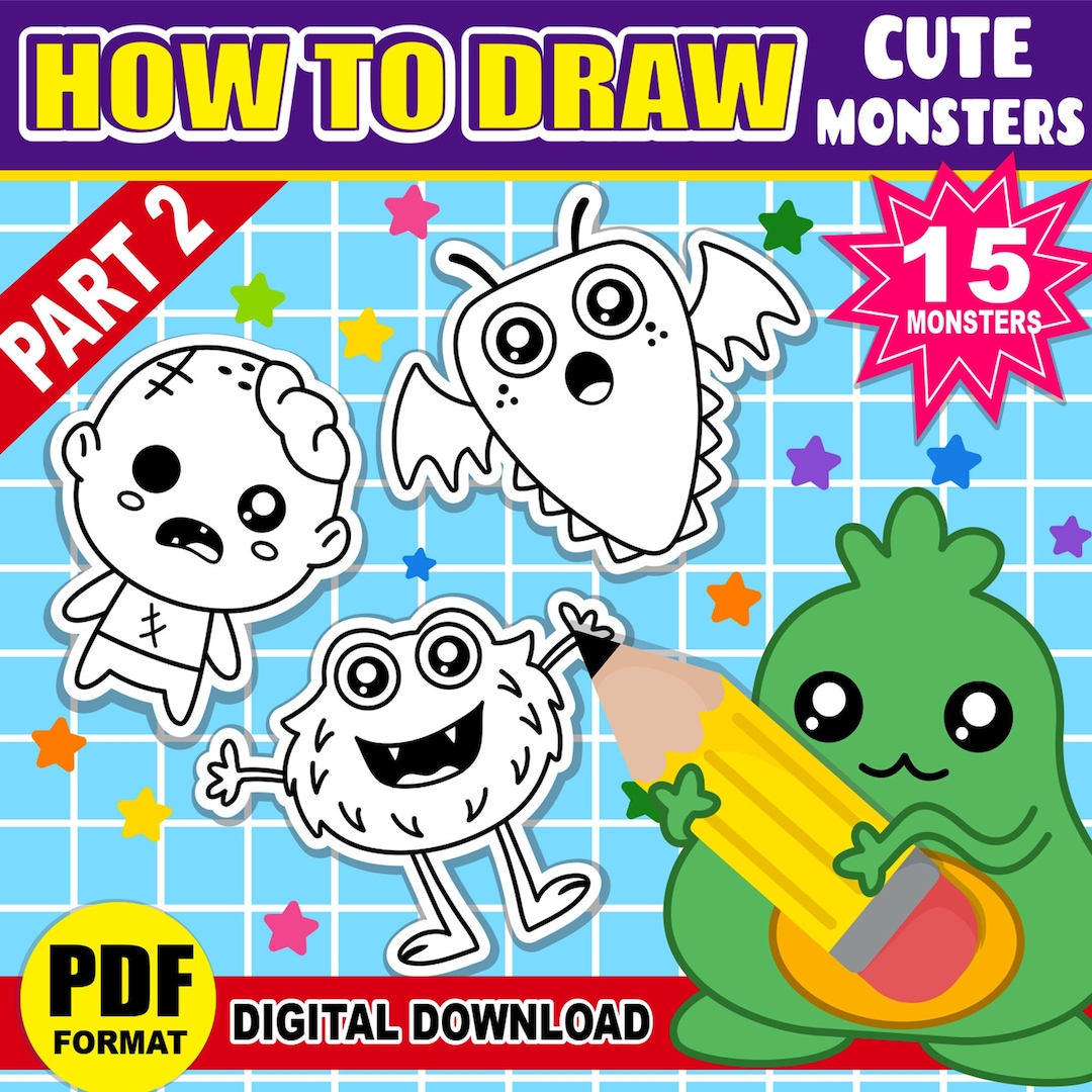 How To Draw Cute Cartoon Monsters