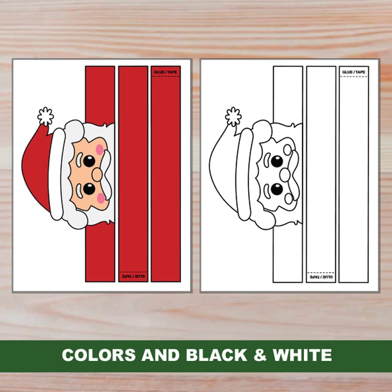 Christmas Paper Crowns for Kids PRINTABLE Paper Hat Headbands Craft ...