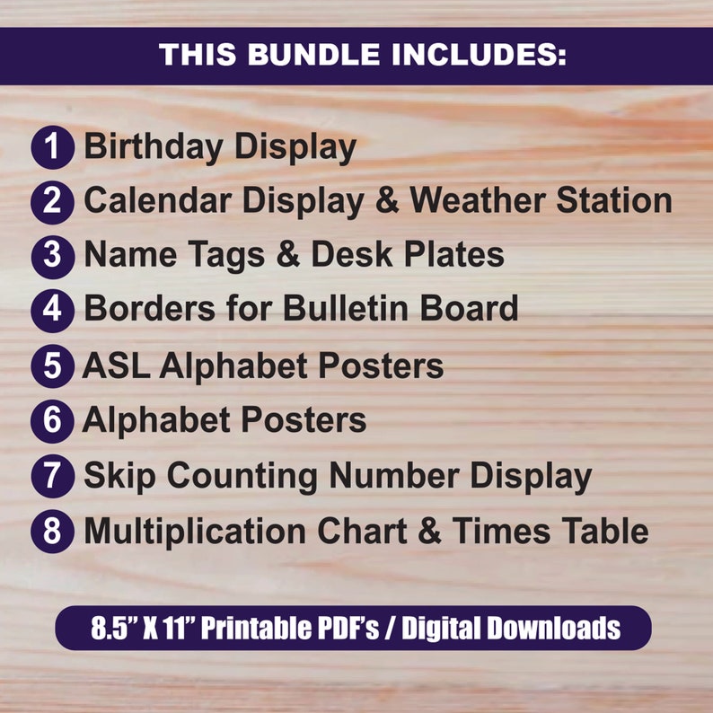 Classroom Decor BUNDLE RAINBOW Colors Printable Kit for - Etsy