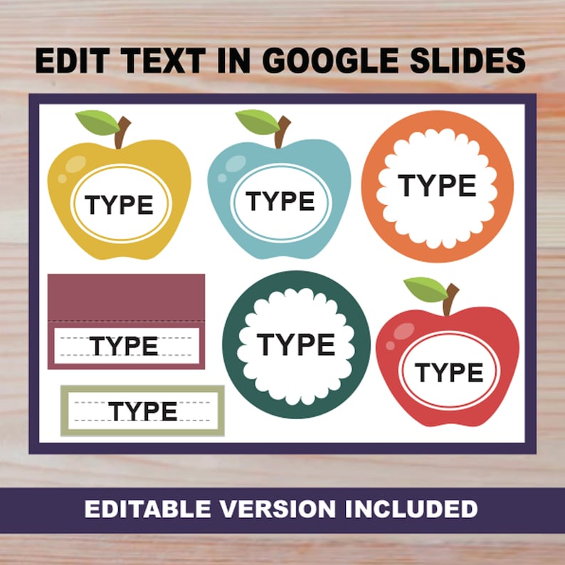 Classroom Name Tags for Bulletin Board, Door Display & Desk Name Tags ...