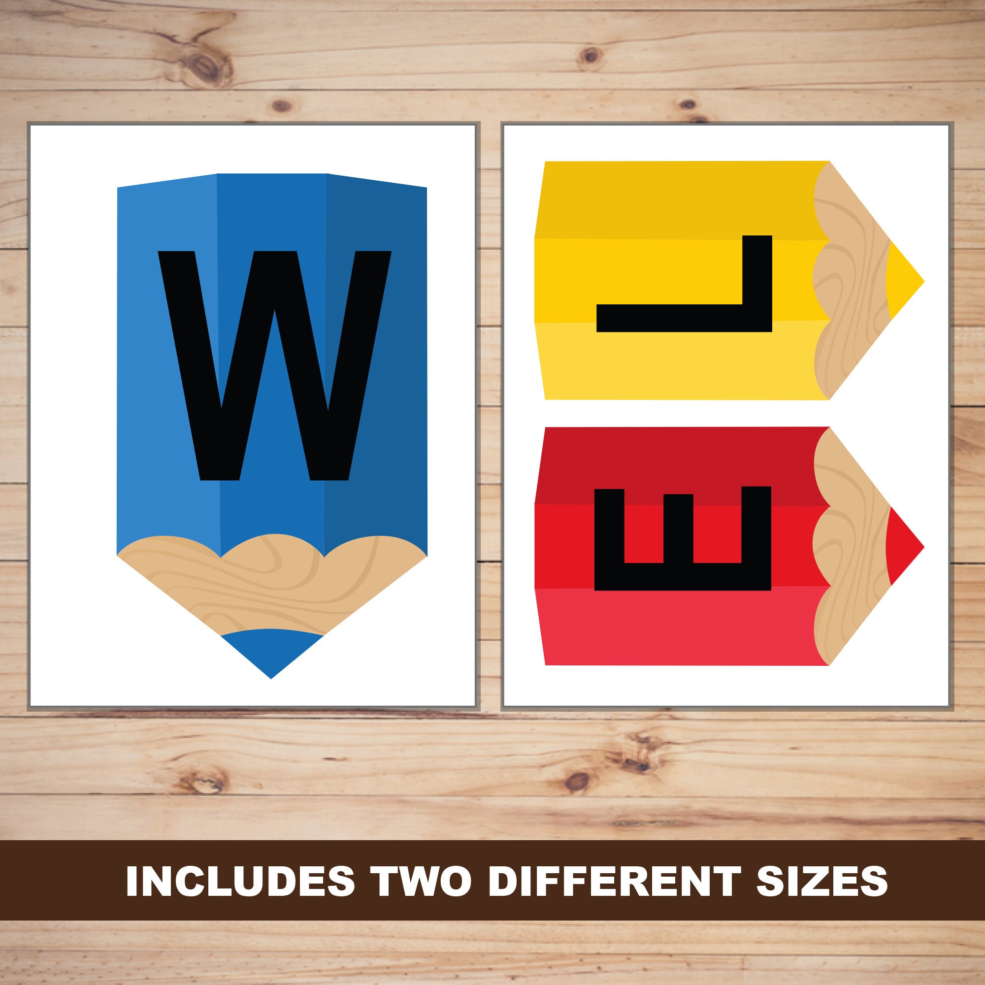 PRINTABLE Crayons & Pencils Welcome Banner L Back to School - Etsy