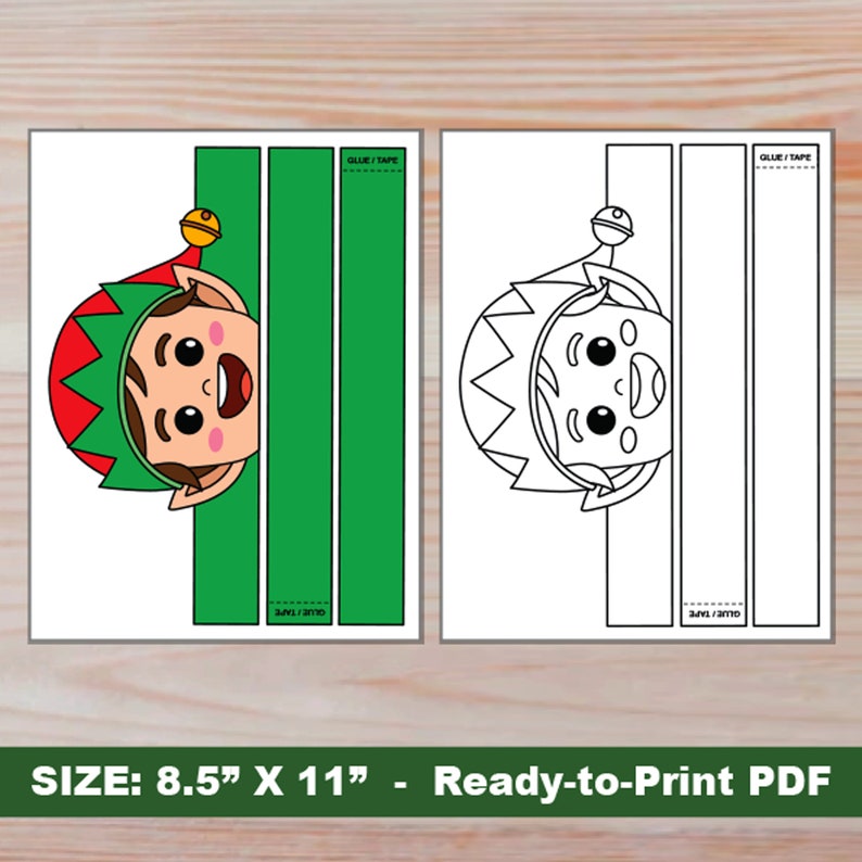 Christmas Paper Crowns for Kids PRINTABLE Paper Hat Headbands Craft ...