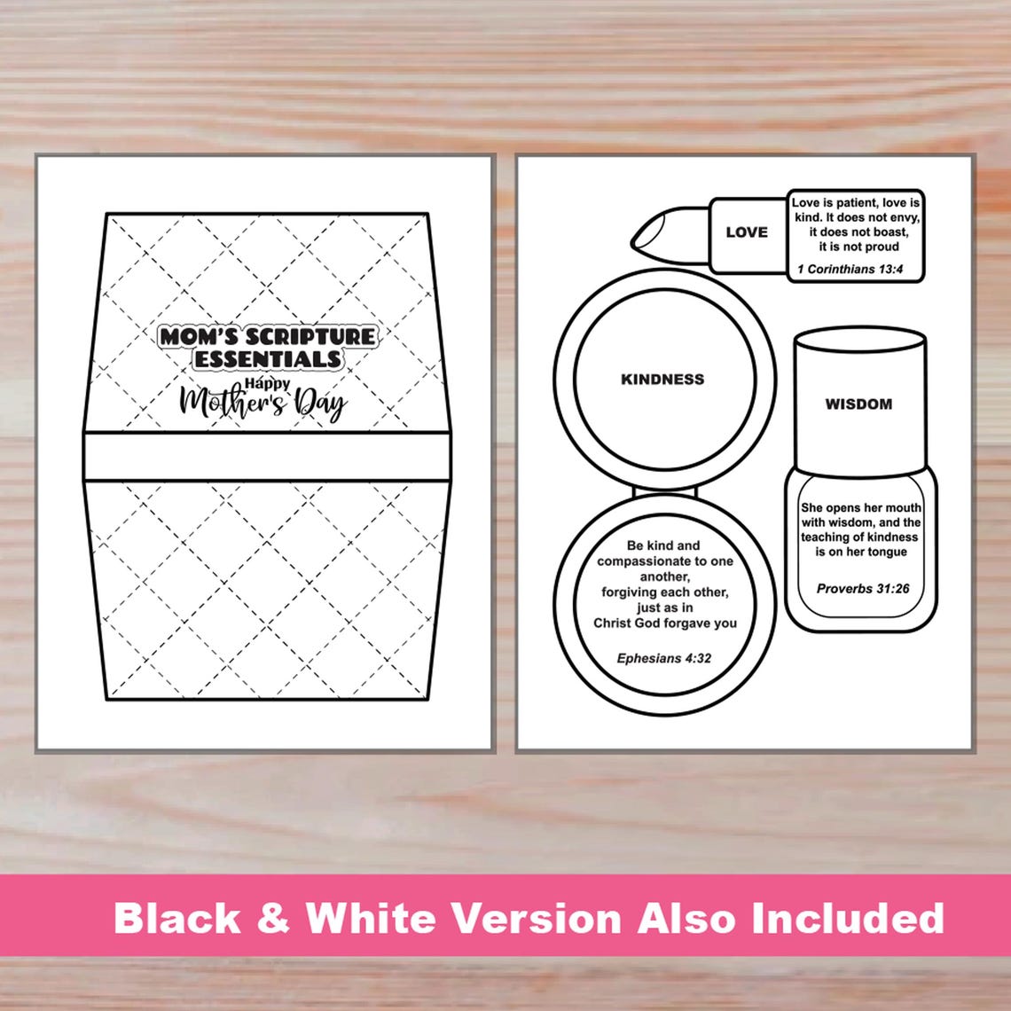 Mothers Day Bible Craft Activity | Sunday School Bible Verse Scriptures ...