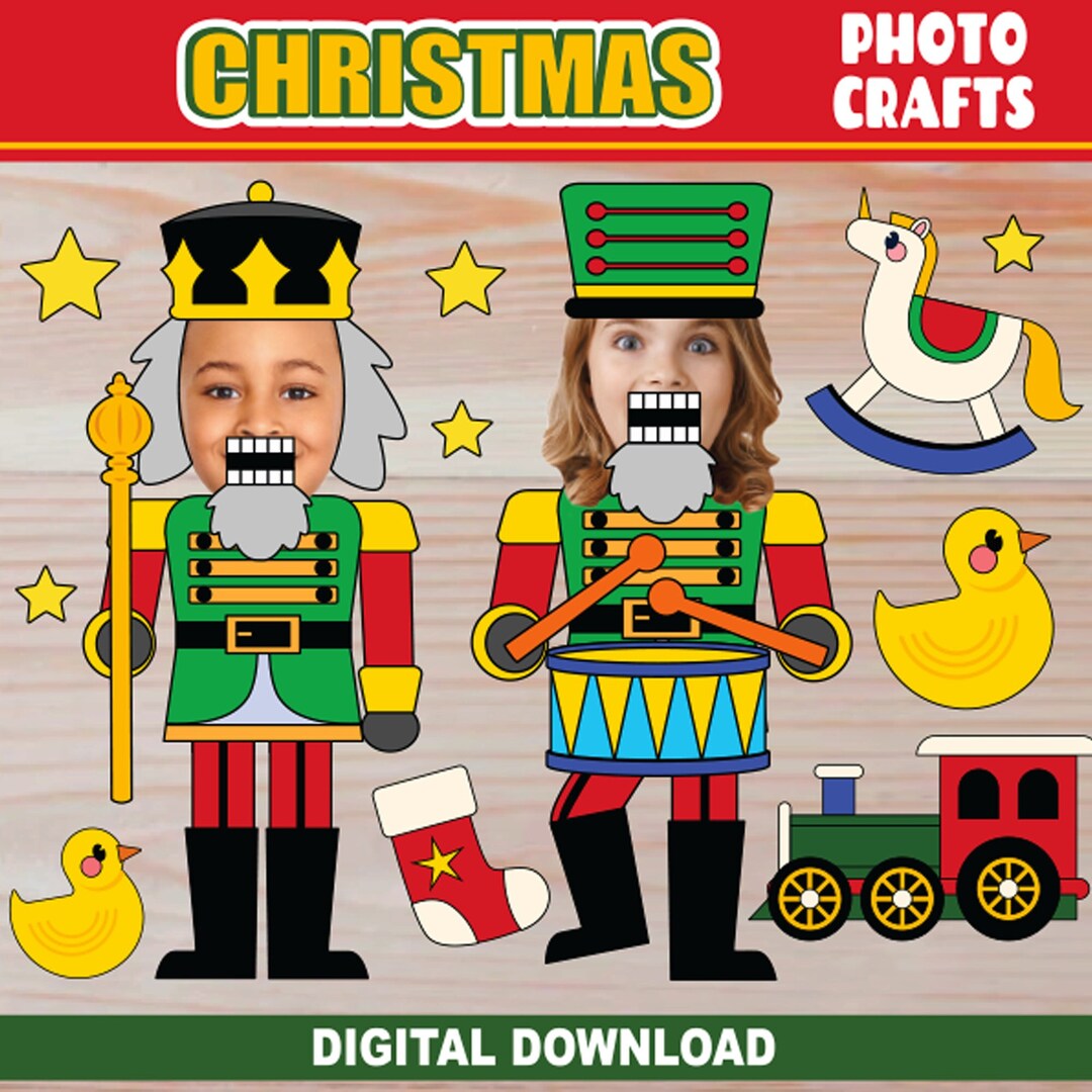 Christmas Craft for Kids | Build-a-nutcracker Christmas Paper Craft ...