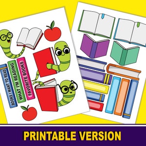 Printable Reading Bulletin Board Display | Bookworm Editable Classroom ...