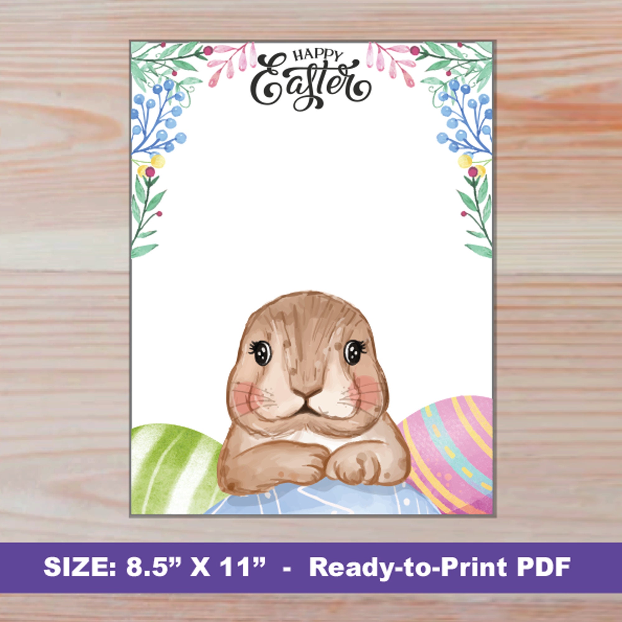 Easter Footprint Art PRINTABLE Easter Bunny Ears Handprint Footprint ...