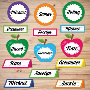 Classroom Name Tags | for Bulletin Board, Door Display and Desk Name ...