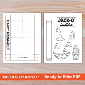 Jack-o-lantern Paper Lantern Crafts | Halloween Crafts PRINTABLE ...