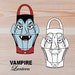 Vampire Paper Lantern Crafts | Halloween Monster Crafts PRINTABLE ...
