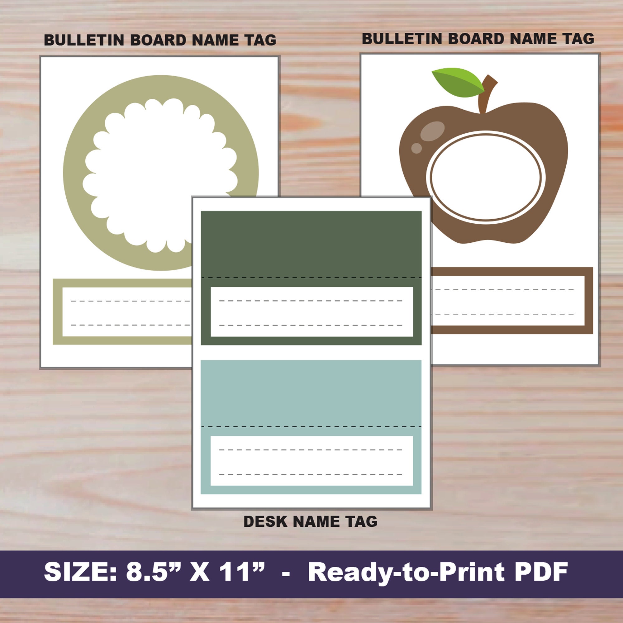 Classroom Name Tags for Bulletin Board Door Display & Desk - Etsy