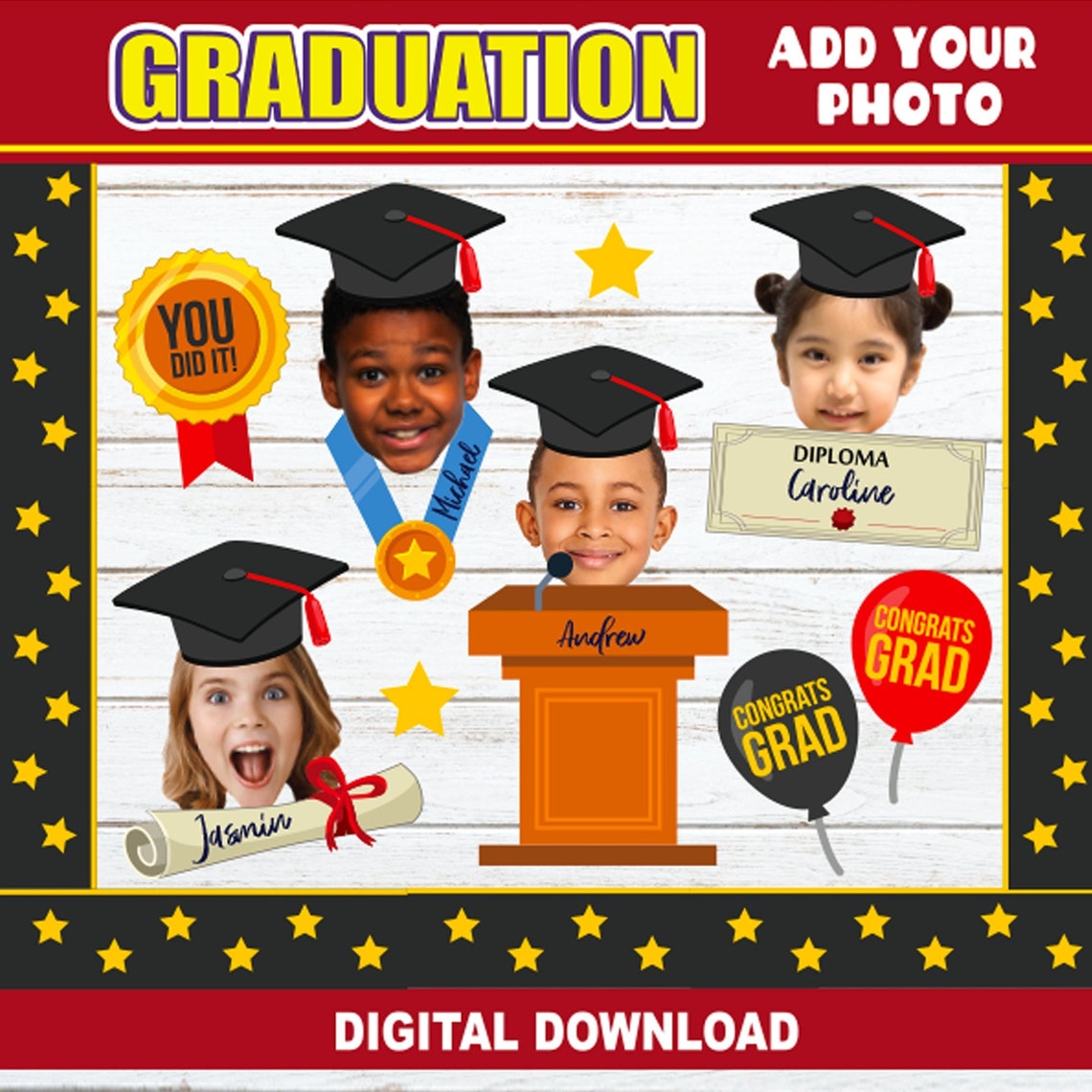 Graduation Photo Craft for Bulletin Board & Door Decor Add Your Own ...