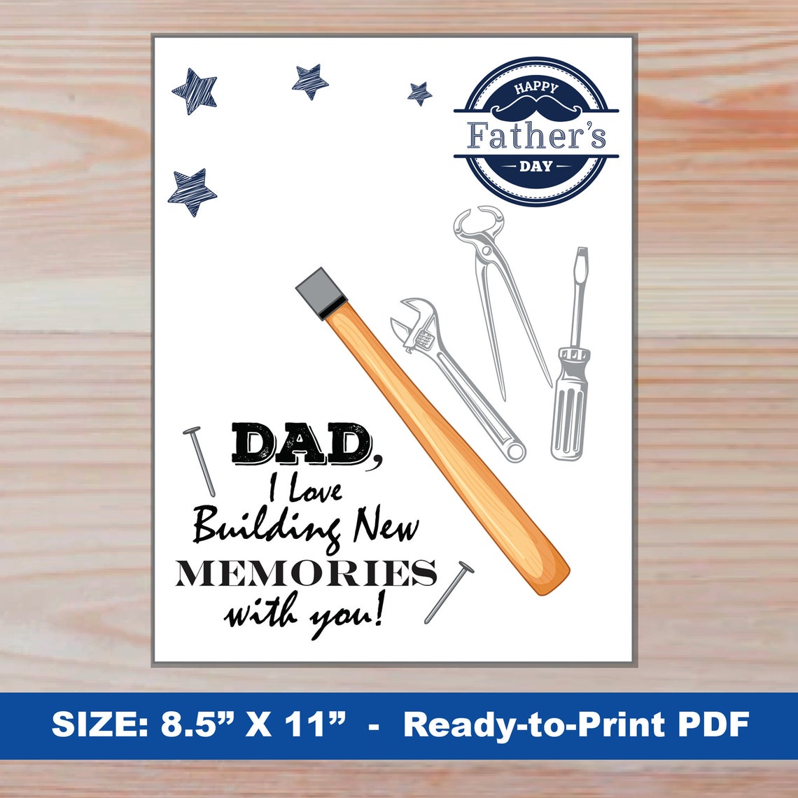 Father's Day Building Memories Footprint Craft | Hammer | Father’s Day ...