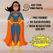 Supermom Add Your Own Photo Picture | PNG Super Mom Clipart | Crafts or ...