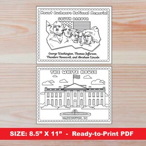 President's Day Activities for Kids | PRINTABLE US President’s Coloring ...