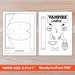 Vampire Paper Lantern Crafts | Halloween Monster Crafts PRINTABLE ...