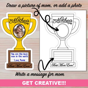 Mother's Day Crafts and Activity | Coloring Cards Super Mom & Best Mom ...