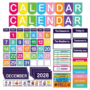 Classroom Calendar Display and Weather Set | PRINTABLE Calendar | Wall ...